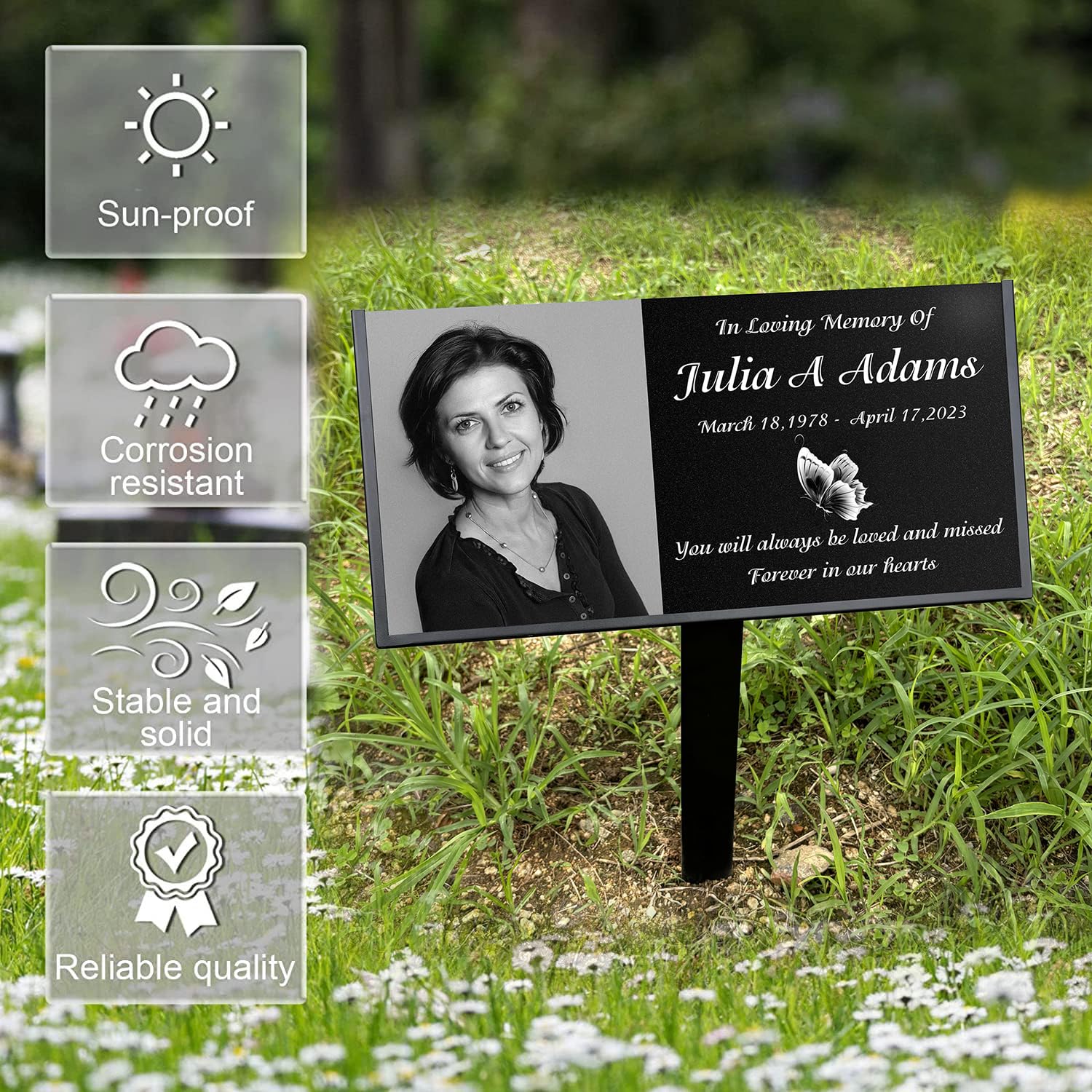 Snapklik.com : Personalized Memorial Stones,headstones For Graves,Grave ...