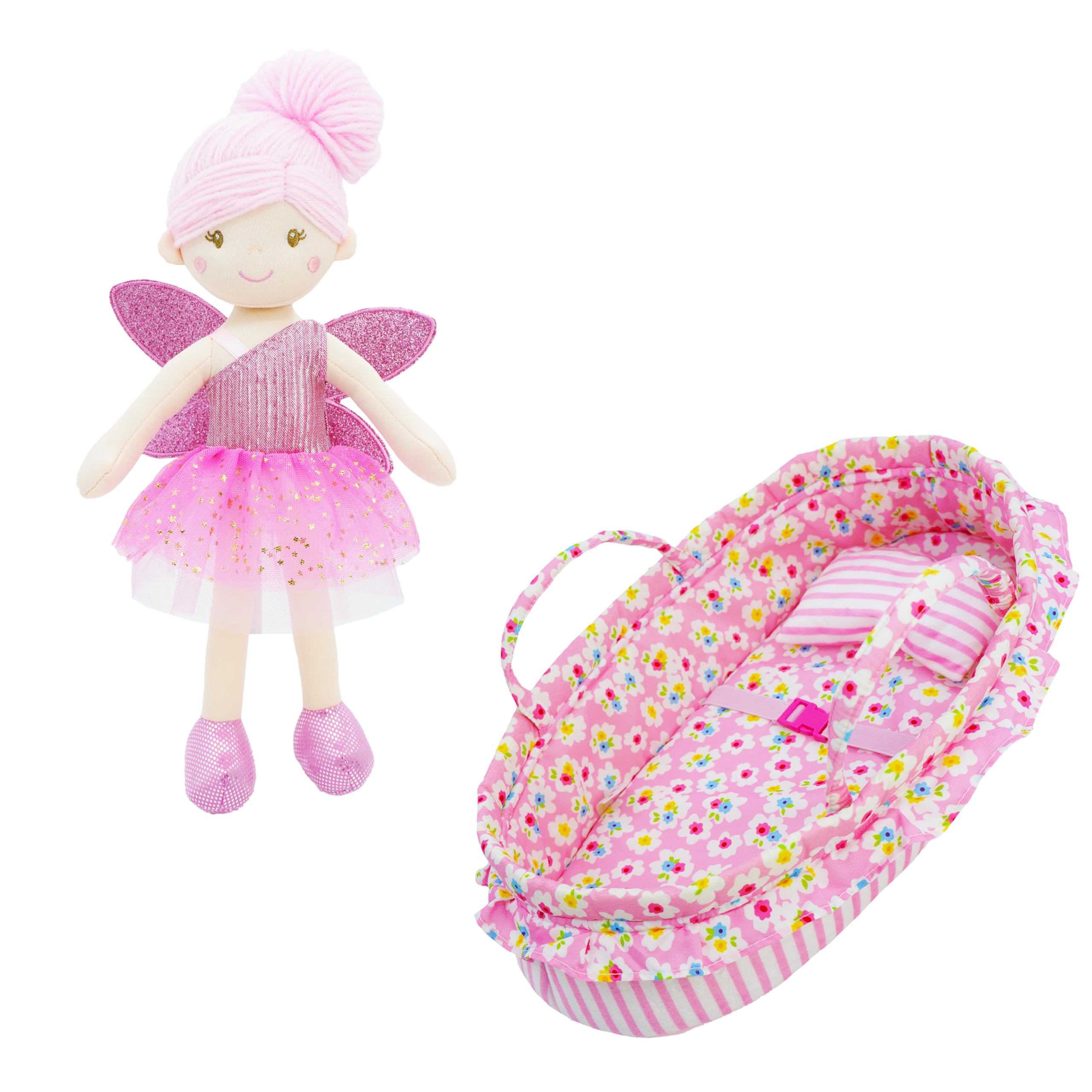 Amazon.com: June Garden 2 Pcs Fairy Doll Playset Bundle - Includes 12 ...