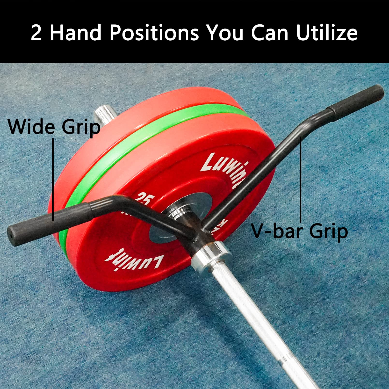 Snapklik.com : T Bar Row Handle, Solid Steel V Bar Handle Landmine ...