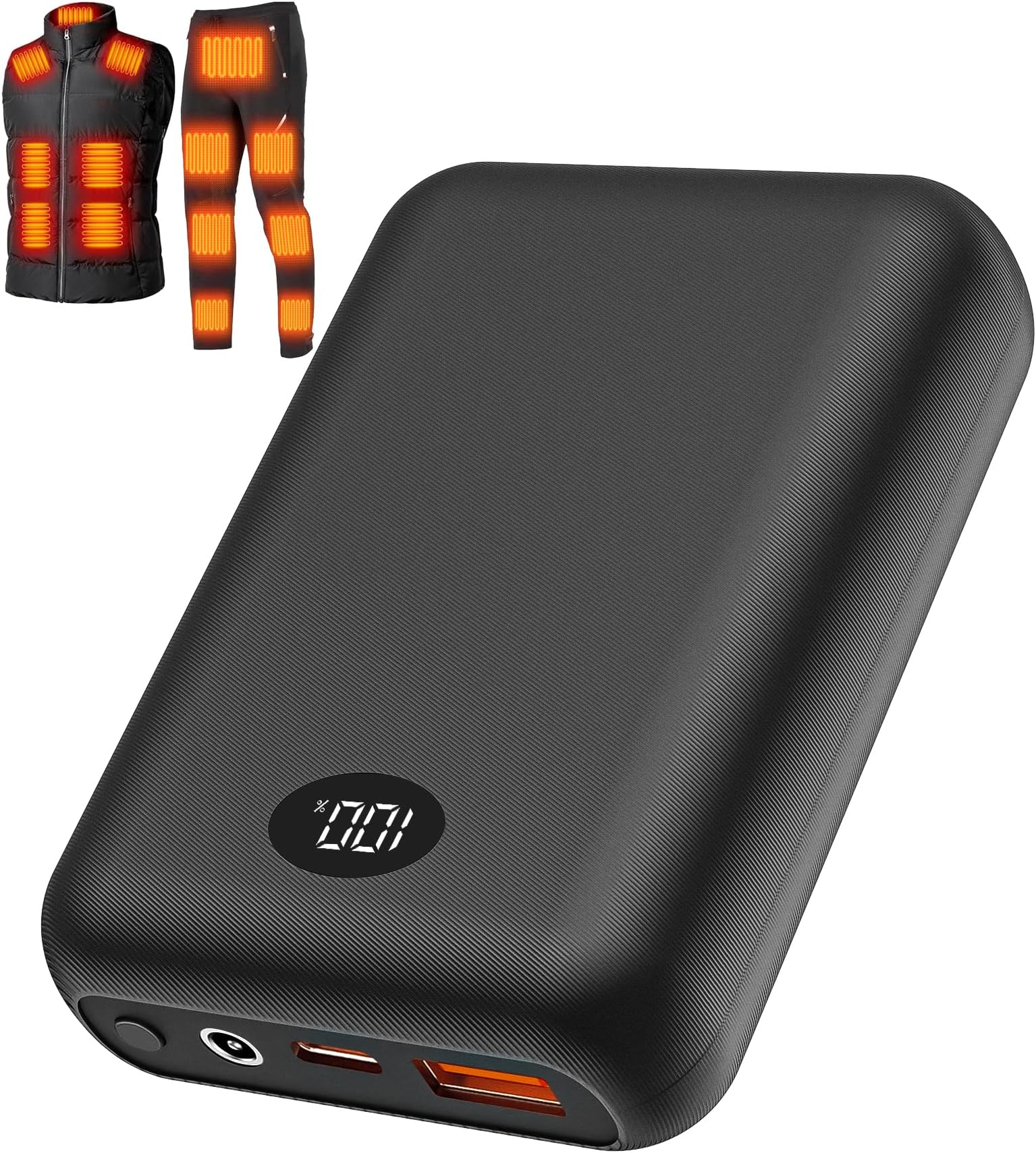 16000mAh Heated Vest Battery Pack Compatible with ORORO and Venustas, 7 ...