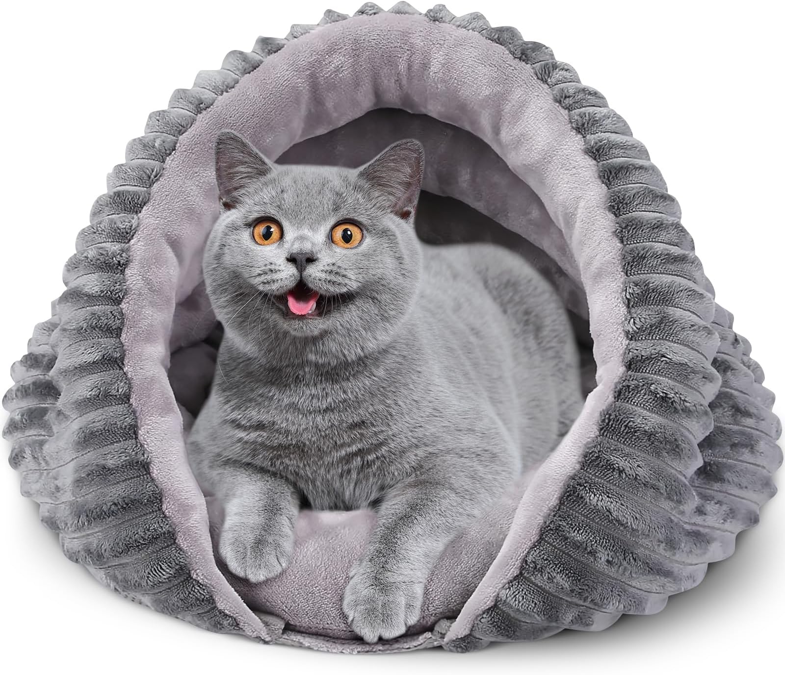 Hibtn Cat Bed,Cat Cave Bed,Cat House With Removable Washable Cushion ...