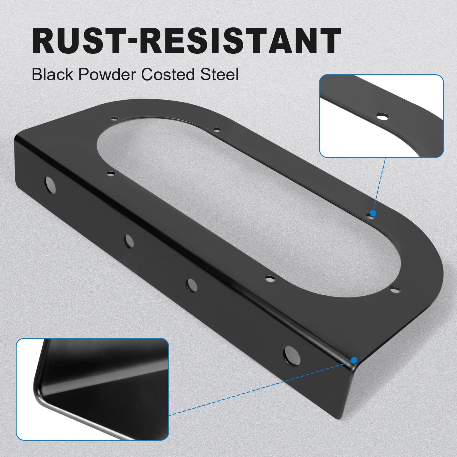 Snapklik.com : Agrieyes Trailer Light Bracket For 6 Inch Oval LED ...