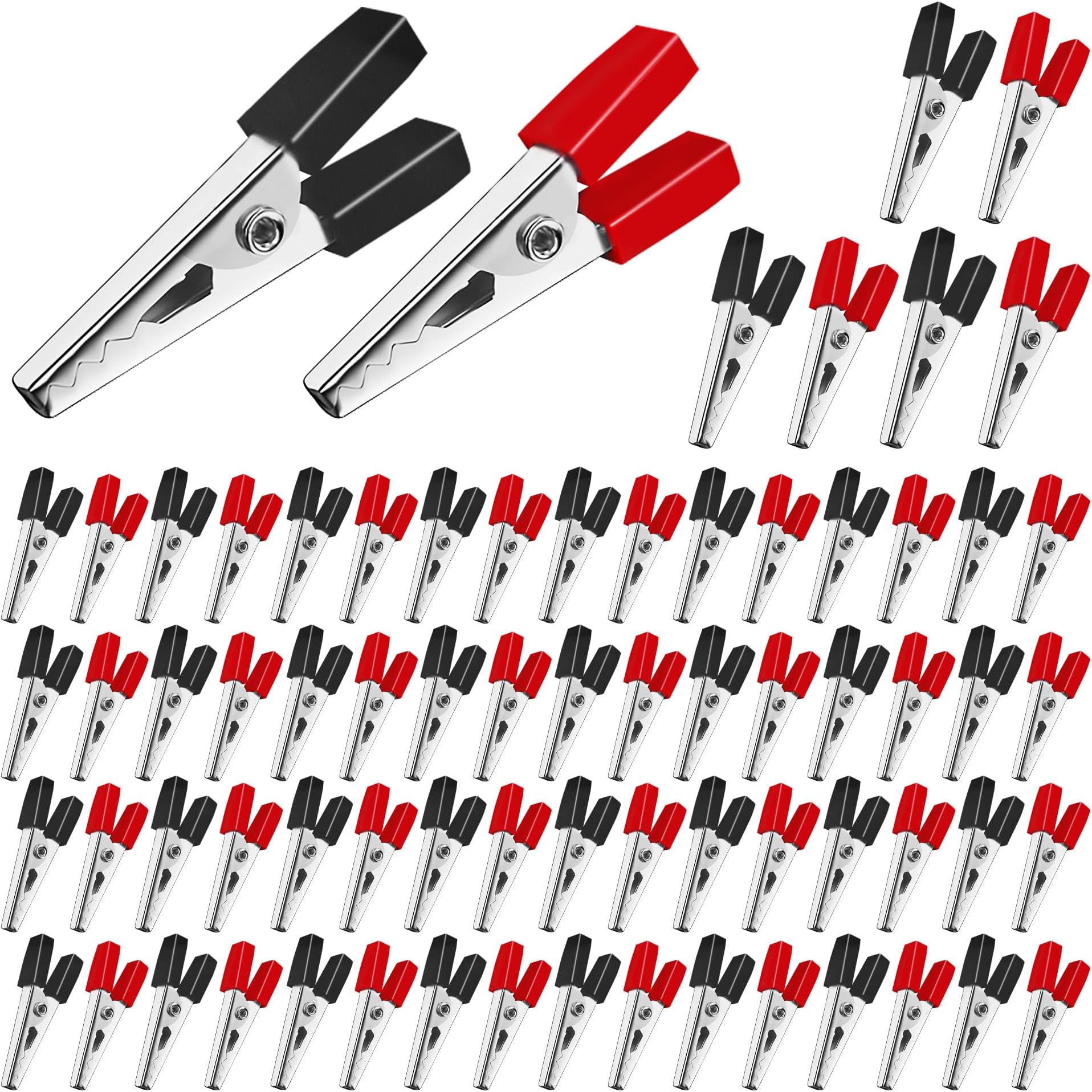 5 Core Alligator Clips Electrical Small Metal Battery Jumper Clamps ...