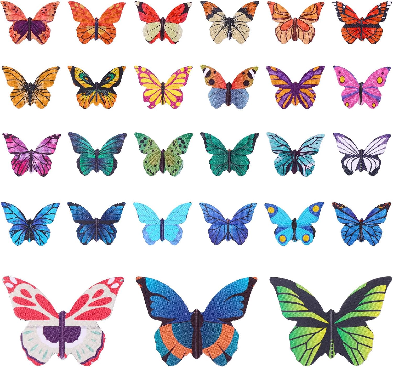 Aster 30 Pieses Magnetic Bookmarks Foldable Butterfly Book Marker, Cute ...