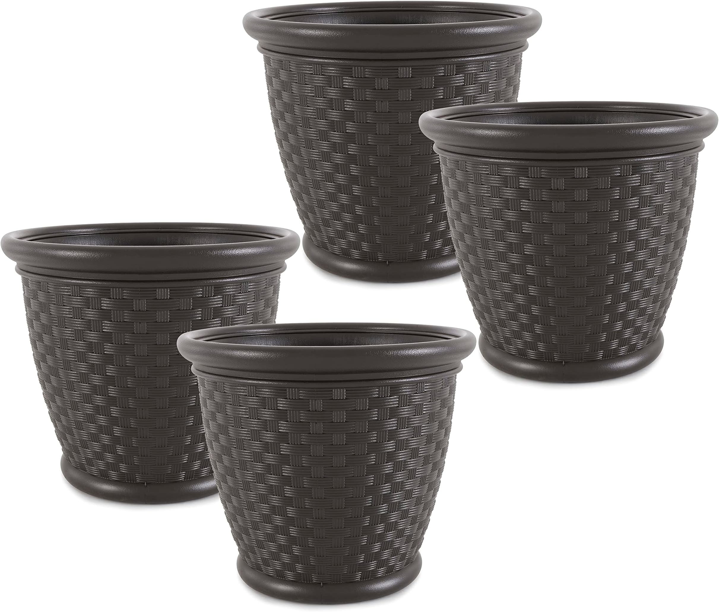 Amazon.com : Suncast 4 Pack Sonora 18 Inch Lightweight Durable Plastic ...