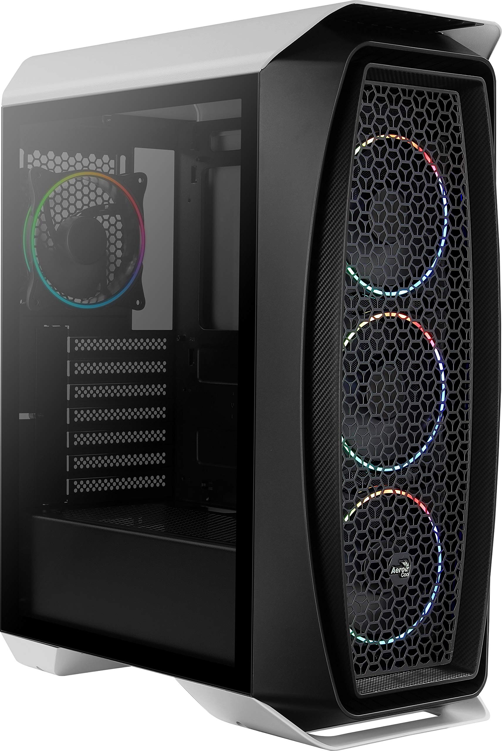 Buy Gaming PC Case Mid-Tower Chassis by AeroCool, AeroOne Eclipse White ...