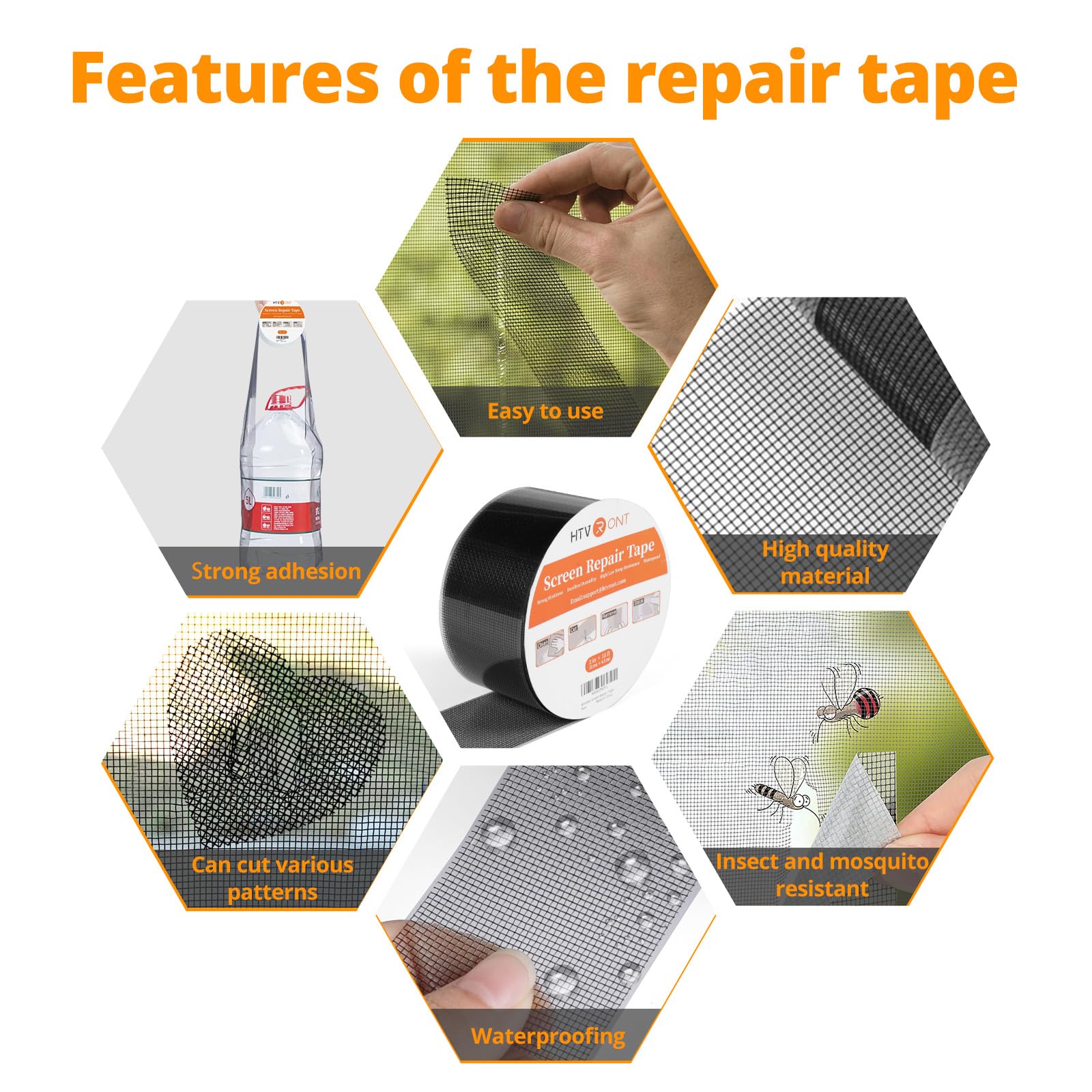 Snapklik.com : Window Screen Repair Tape - 2 In X 15 FT Window Screen ...
