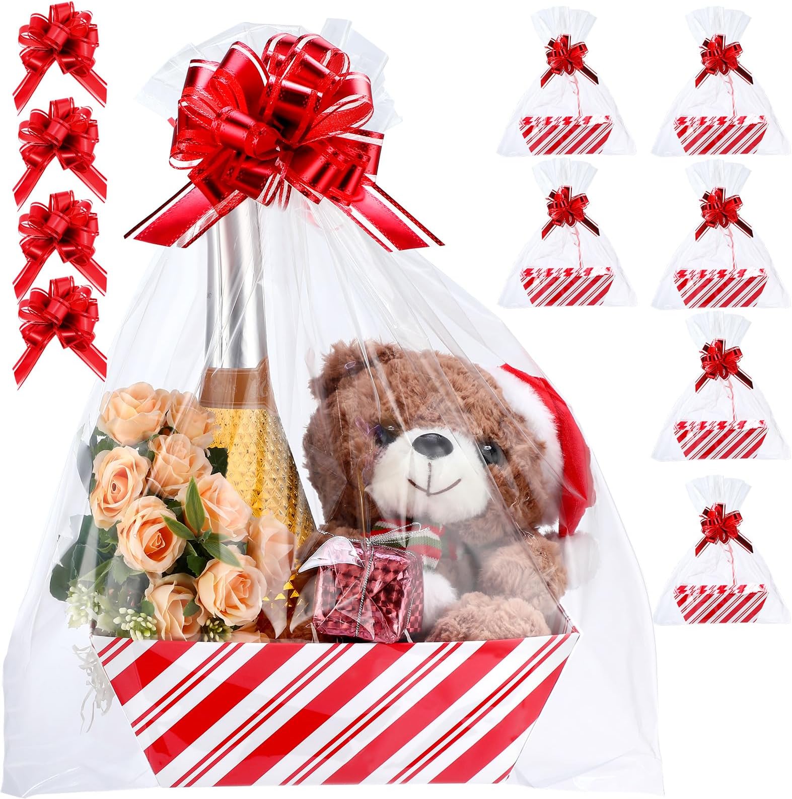 Amazon.com: 22 Pcs Basket for Gifts Empty Kit Includes 6 Pcs Gift ...