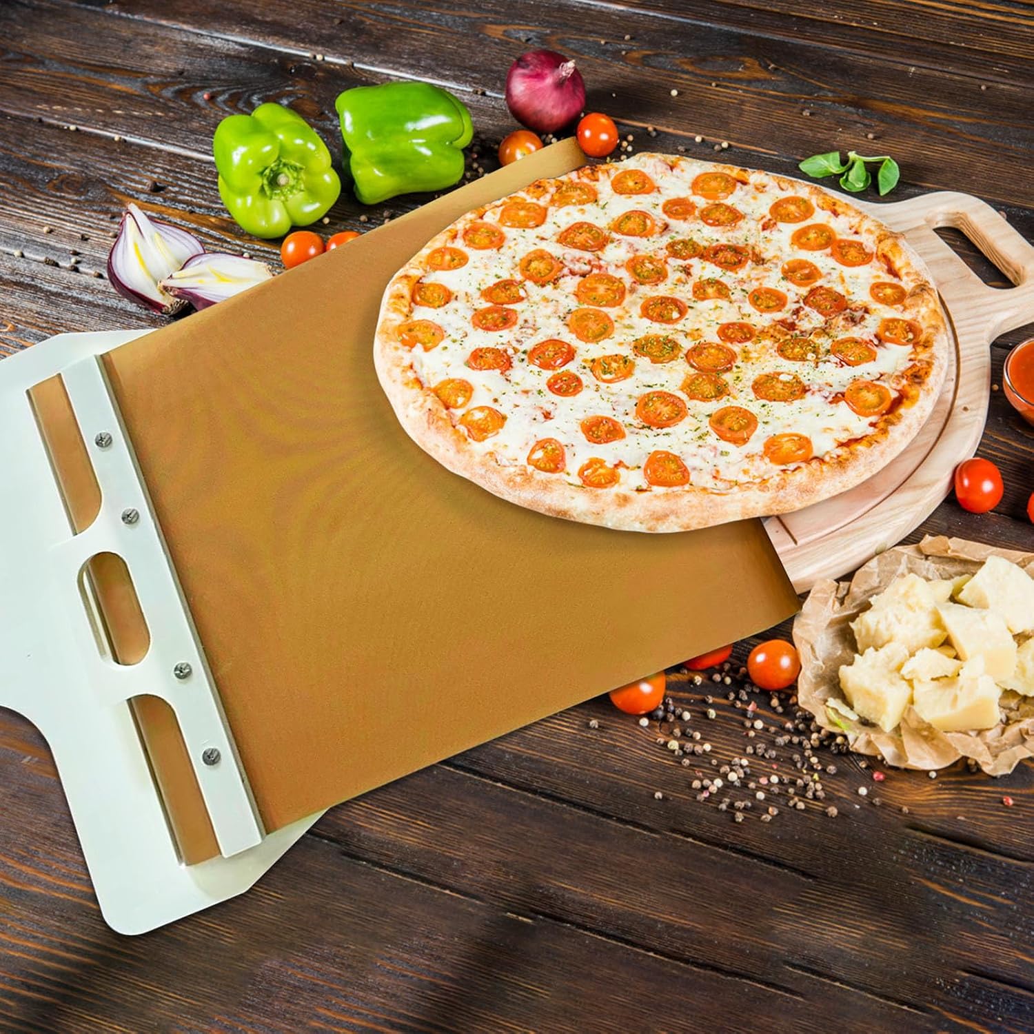 Byikun Pala Pizza Peel – Pala Pizza Scorrevole, la cáscara de pizza que ...