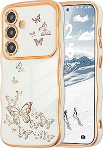 Amazon.com: ZTOFERA for Samsung Galaxy A14 4G/5G Case Cute for Girl Women, Curly Wave Frame ...