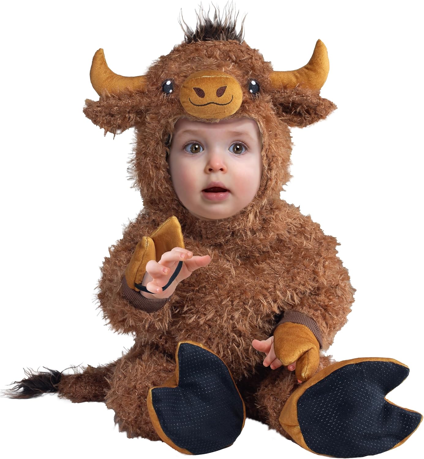 Rubies Highland Cow Infant/Toddler Costume Jumpsuit with Headpiece and ...