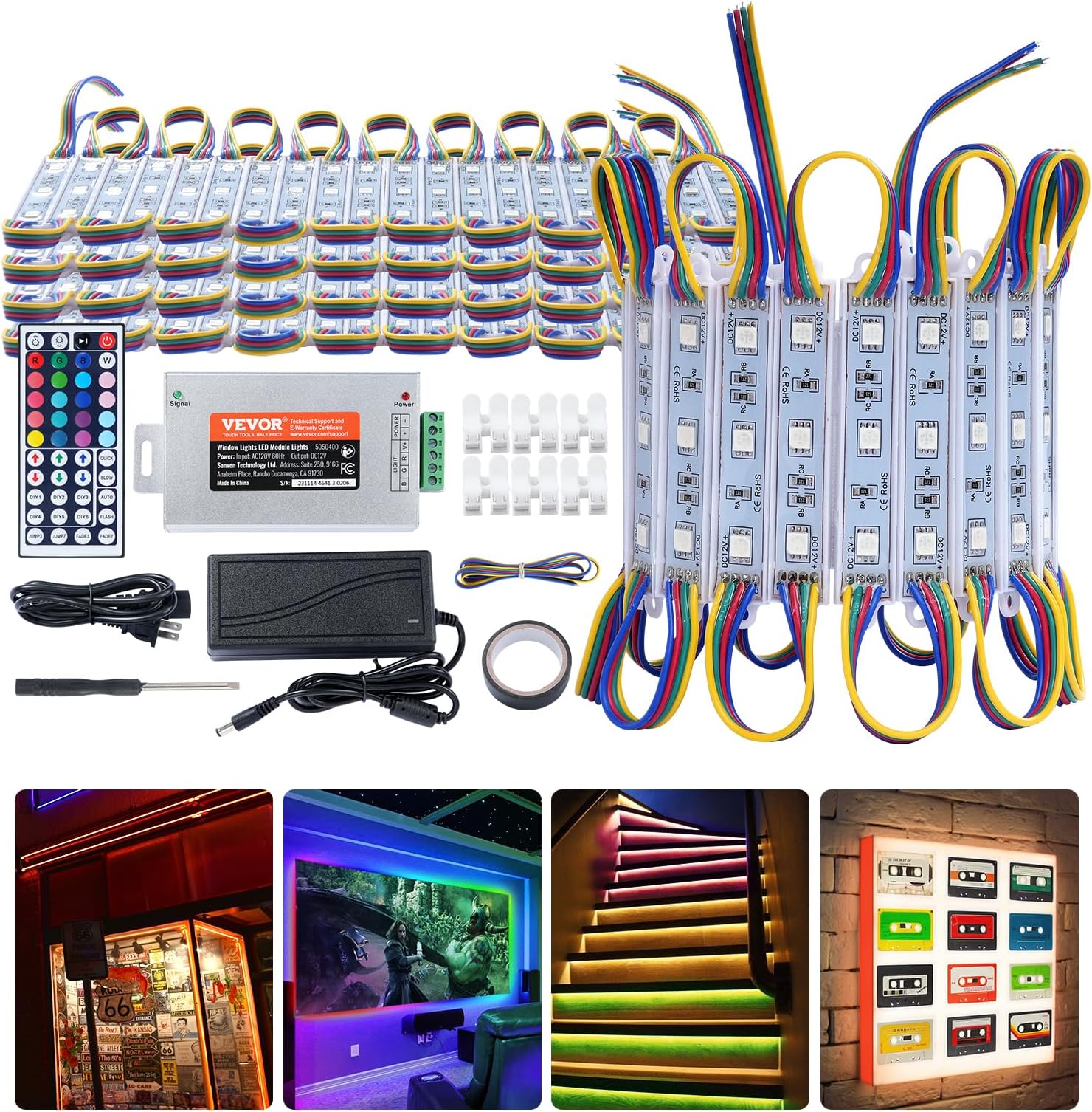 Amazon.com: Dyna-Living RGBIC LED Storefront Lights 30FT Full-Color LED ...