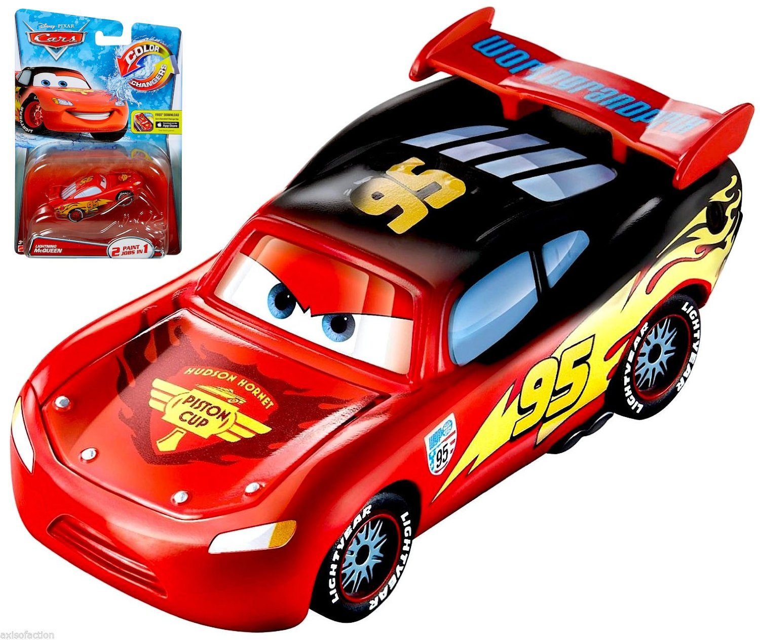 Lightning McQueen #95 Red With Extra Wheels Disney Pixar