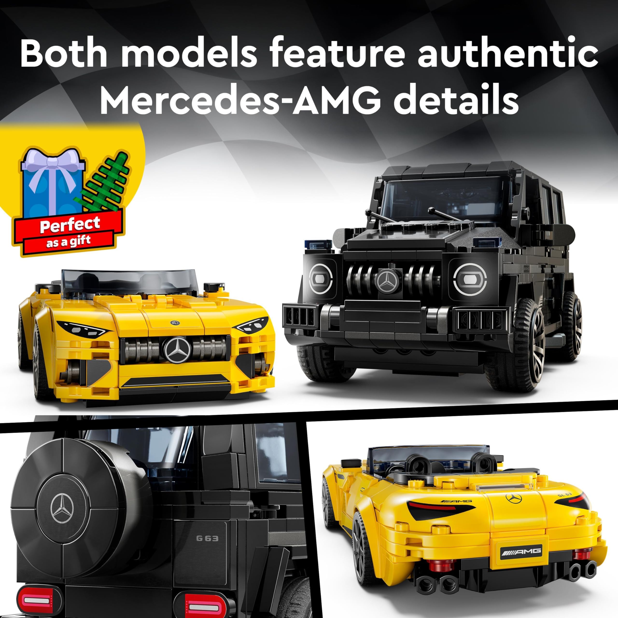 LEGO Speed Champions Mercedes-AMG G 63 & Mercedes-AMG SL 63 Car Toys ...