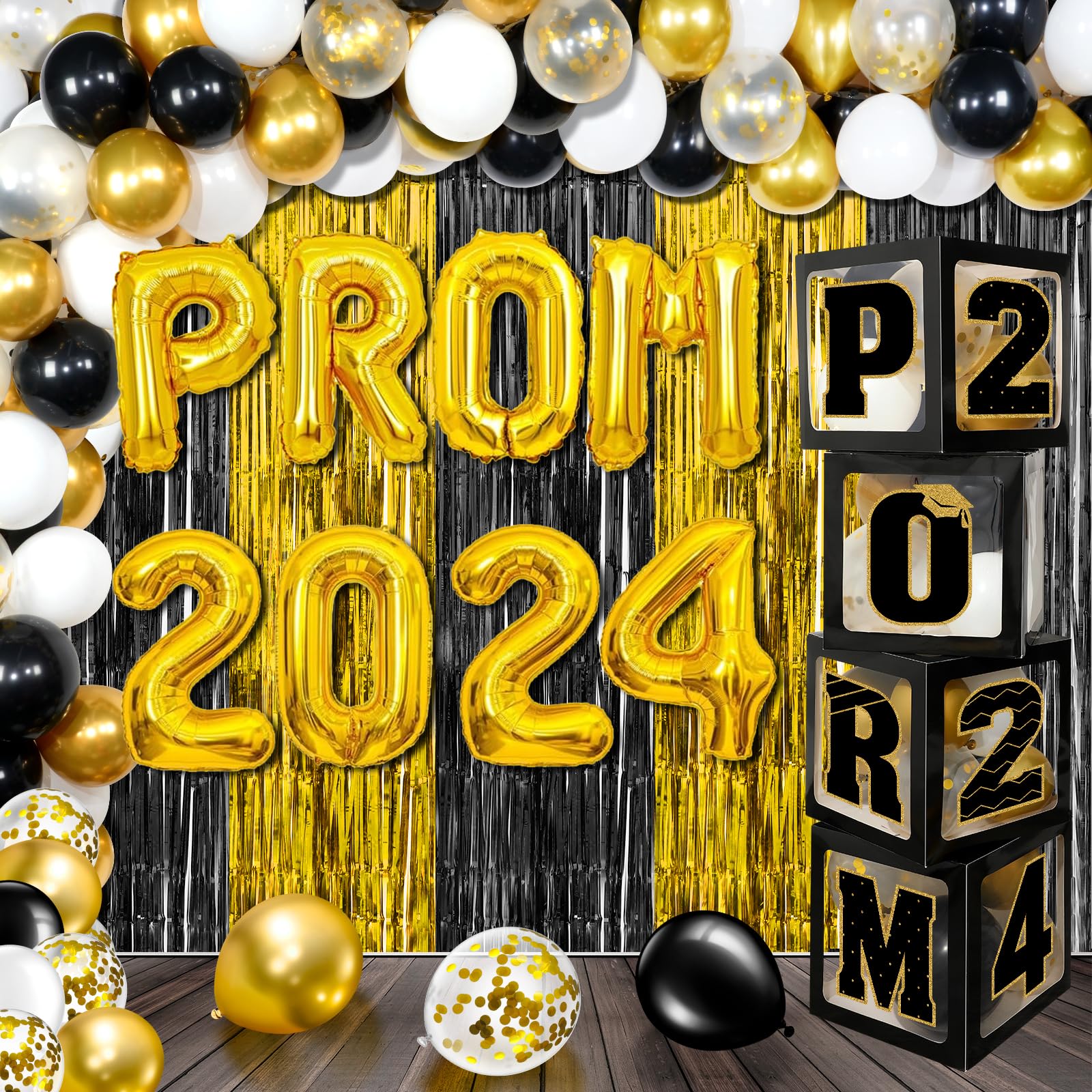 Amazon.com: Graduation Prom Decorations 2024, 93 Pcs Prom Boxes Column ...