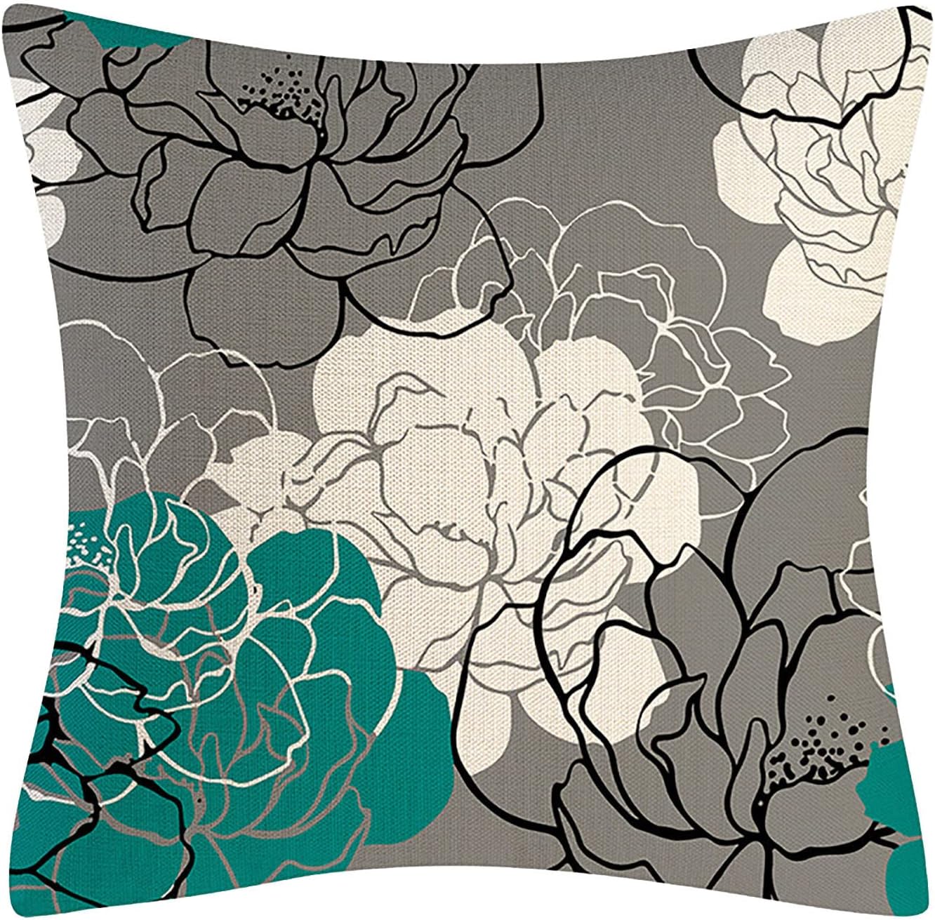 Amazon.com: Generic Farmhouse Pillows Covers with Inserts Spring Solid ...