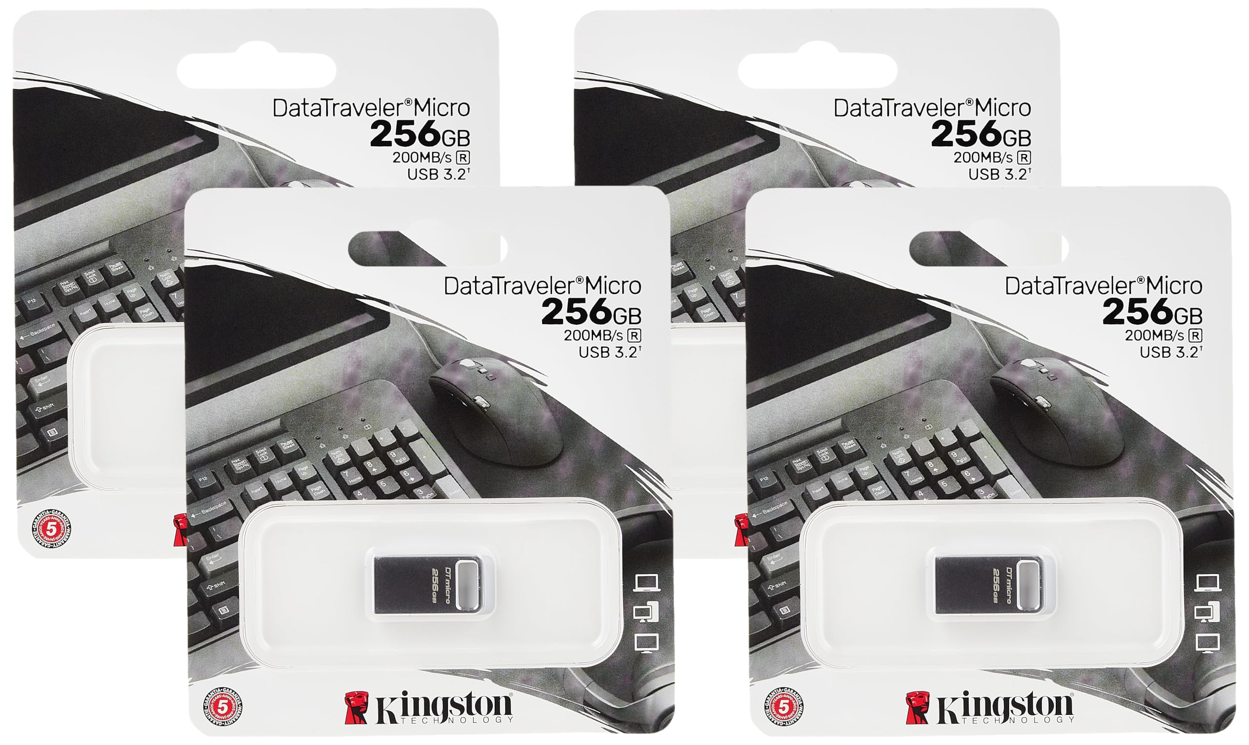 Amazon.com: Kingston DataTraveler Micro 256GB USB Flash Drive | Ultra ...