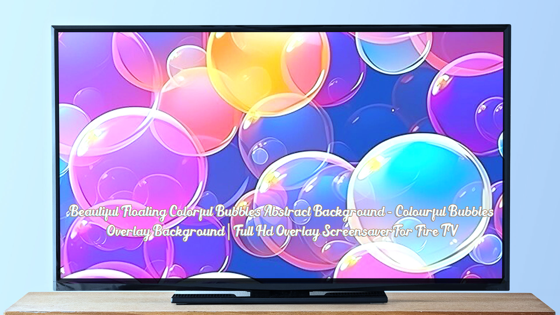 Vivid Bubble Ballet: Abstract Colorful Background - Full HD Overlay ...