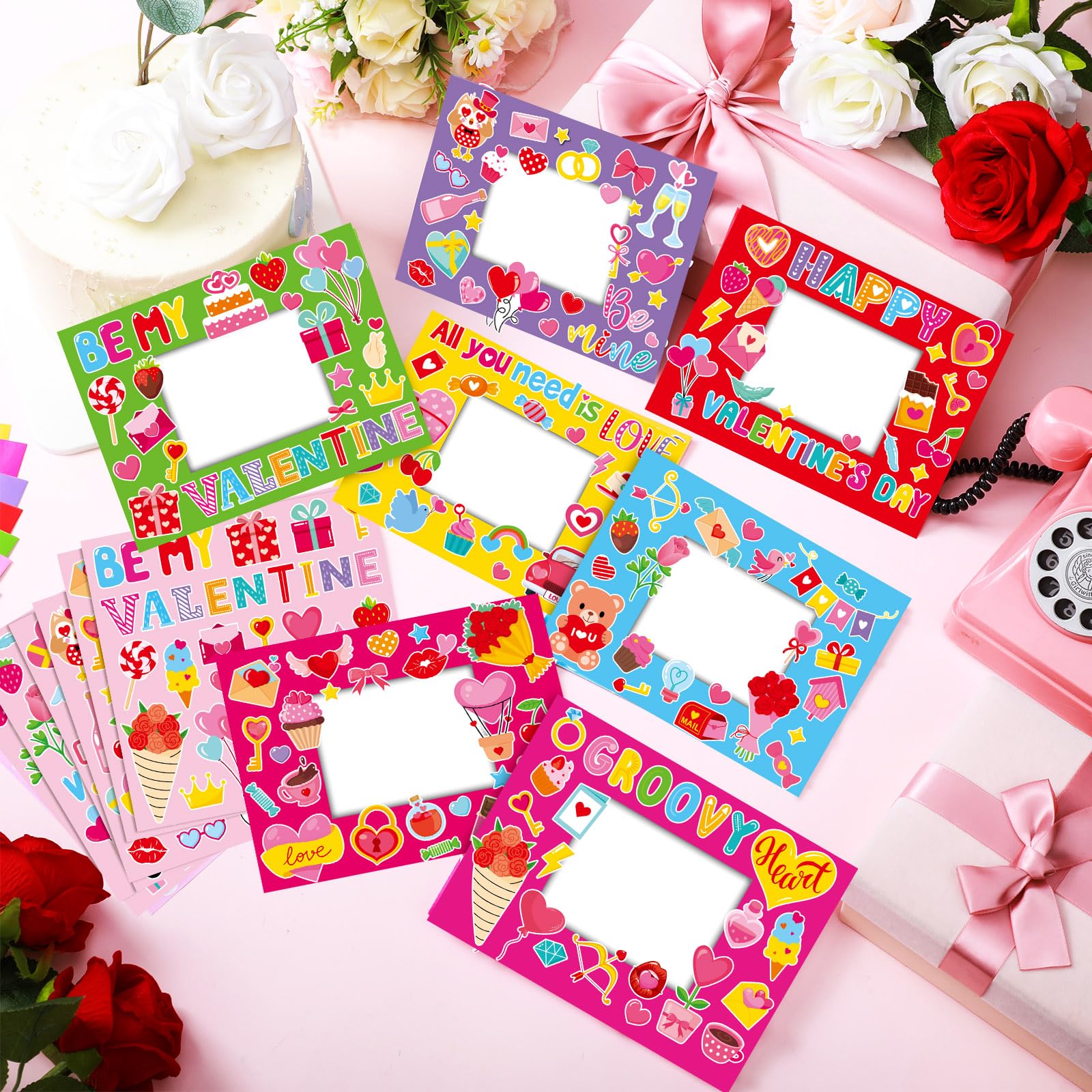 Foam Picture Frames For Crafts 21 Sets Valentine's Day Craft Kits For ...