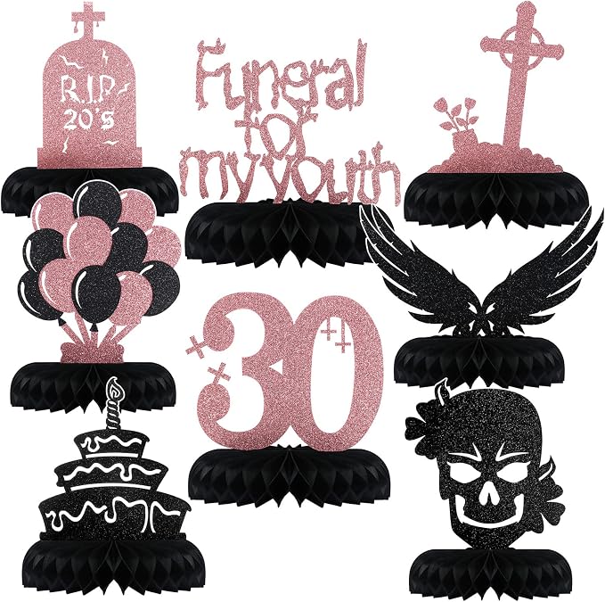 Amazon.com: 8 Pack Rip 20s Birthday Party Decorations 30th Birthday ...