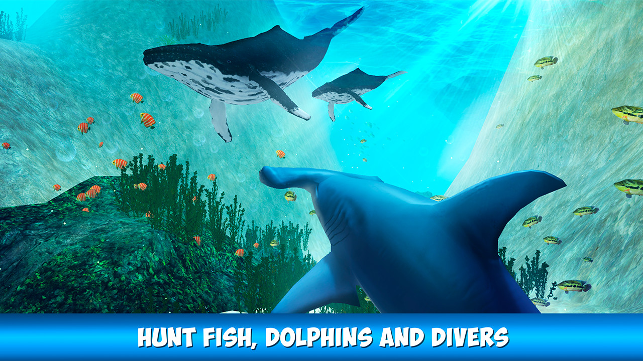 Sea Animal Simulator: Hammerhead Shark Game | Underwater Hunting ...