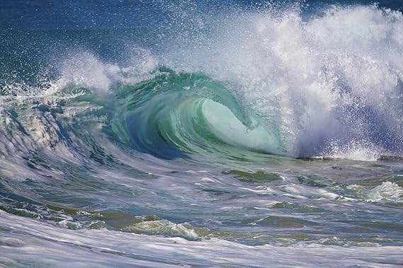 "Wave" - Peel and Stick Linen Wallpaper by Brian Guth (36 inch x 54 ...