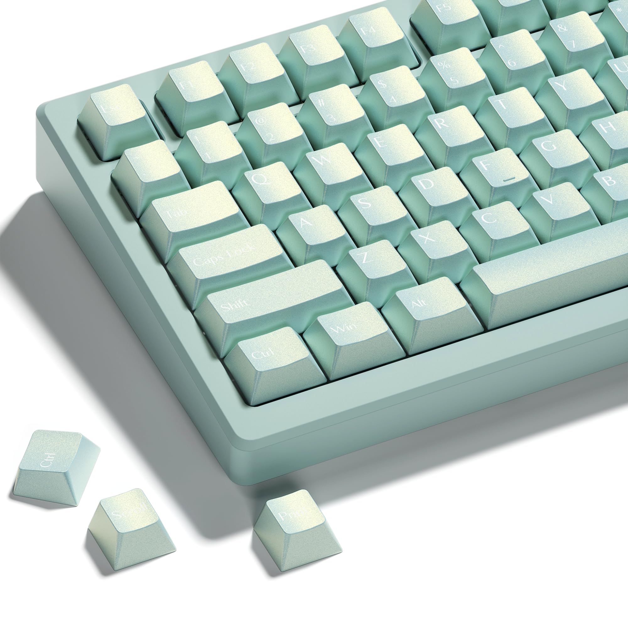 Buy HITIMEXVX PBT Keycaps, Custom Keyboard Keycaps 60 Percent, Green ...
