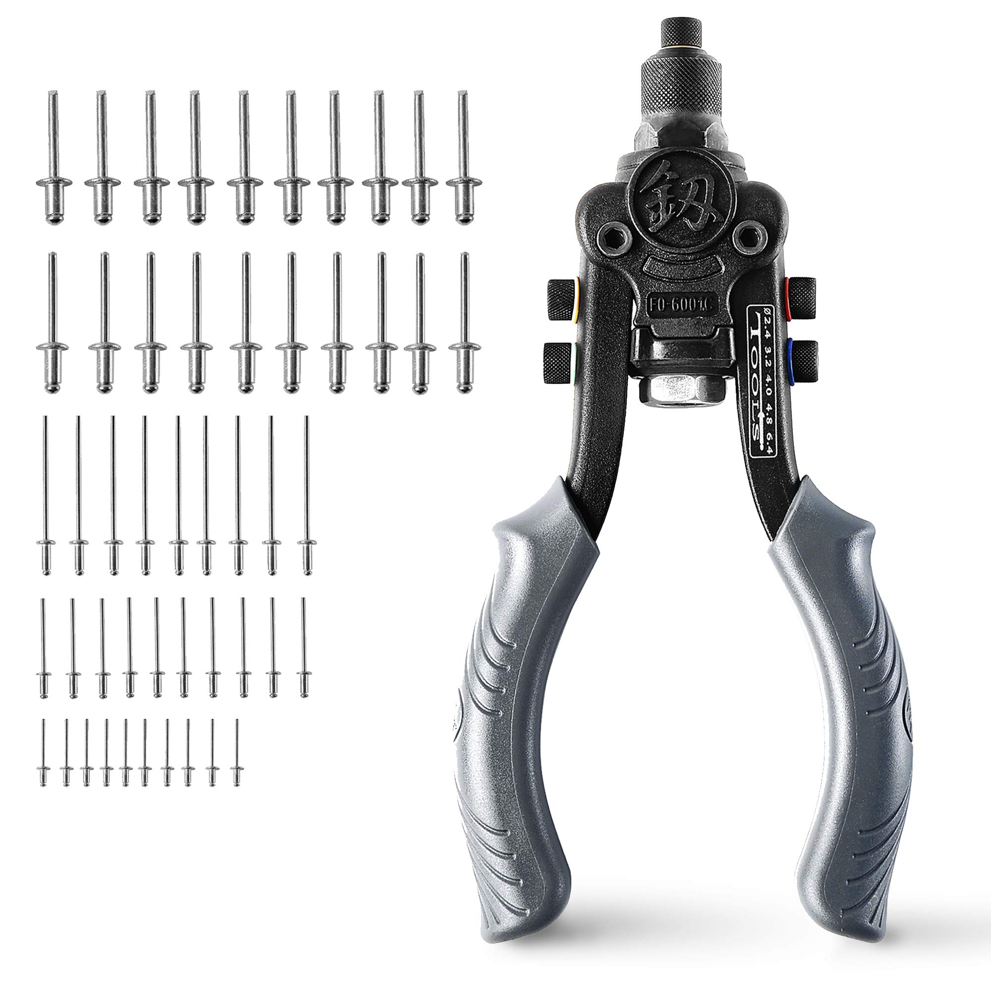 Buy AECCN Rivet - 10.5'' Heavy Duty Hand Riveter Kit with 5 ...