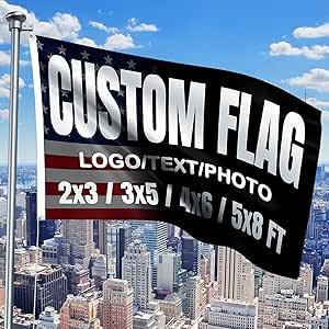 Amazon.com : Custom Flags 3x5 Ft Double Sided Outdoor, Personalized Custom Flags For Outside ...