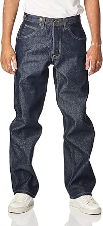 Key Apparel Men's Relaxed Fit Double Front Denim Logger Dungarees at ...
