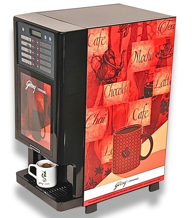 GODREJ VENDING Smart Taurus Coffee & Tea Vending Machine – 4 Canisters ...