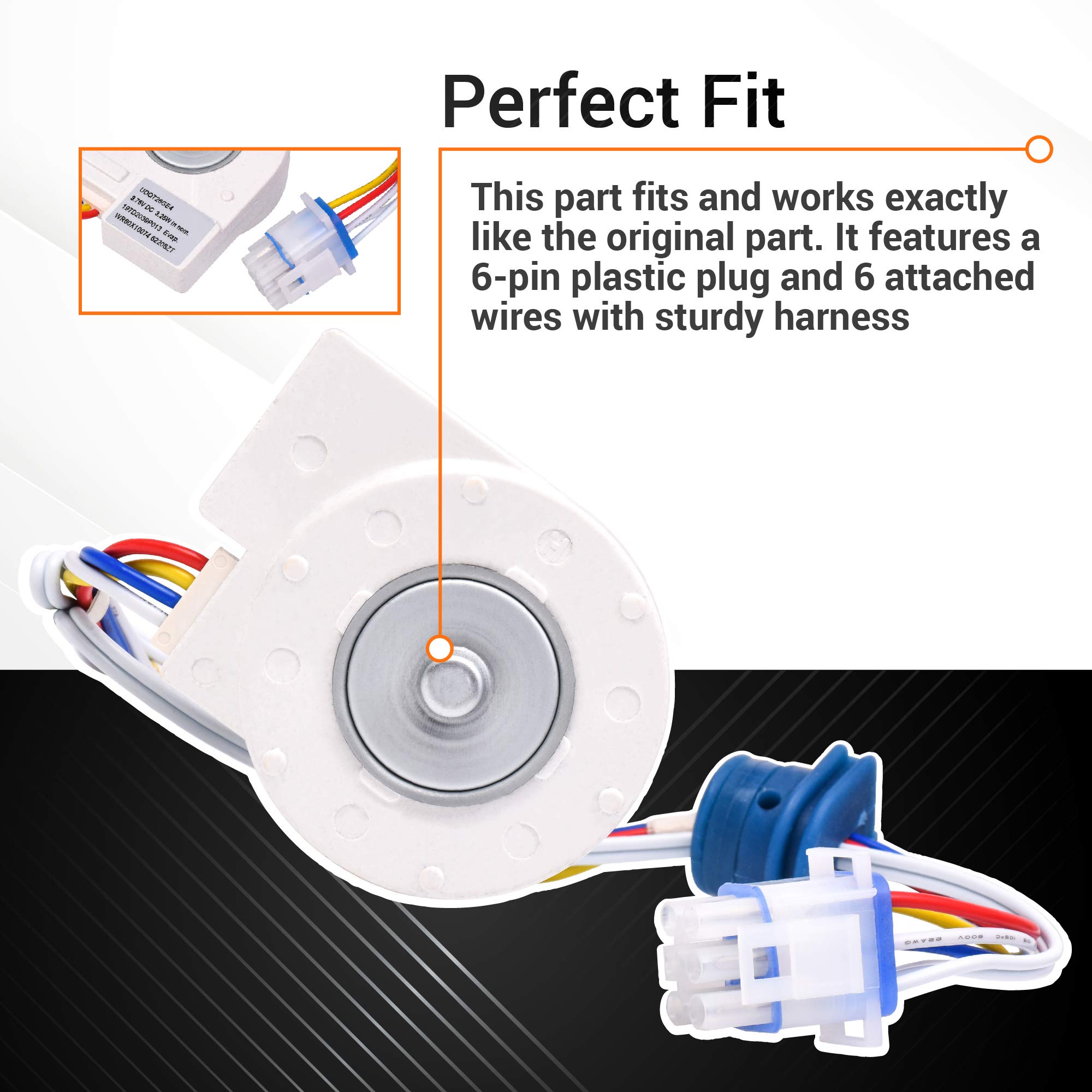 High Compatibility WR60X10074 WR60X10307 Evaporator Fan Motor ...