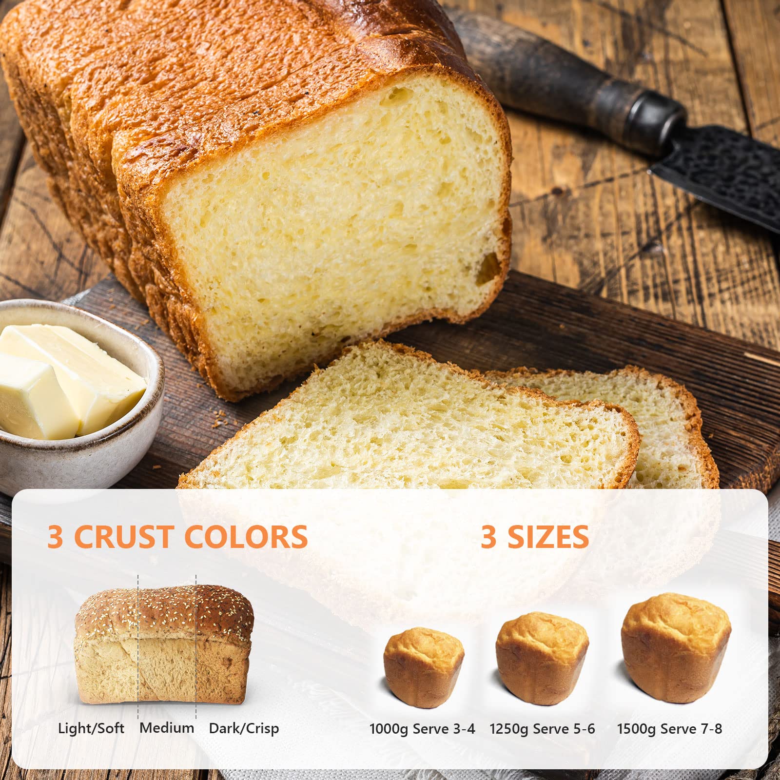 Davivy Bread Maker Machine 3LB with 2 Dough Kneading Paddle Dough Maker ...