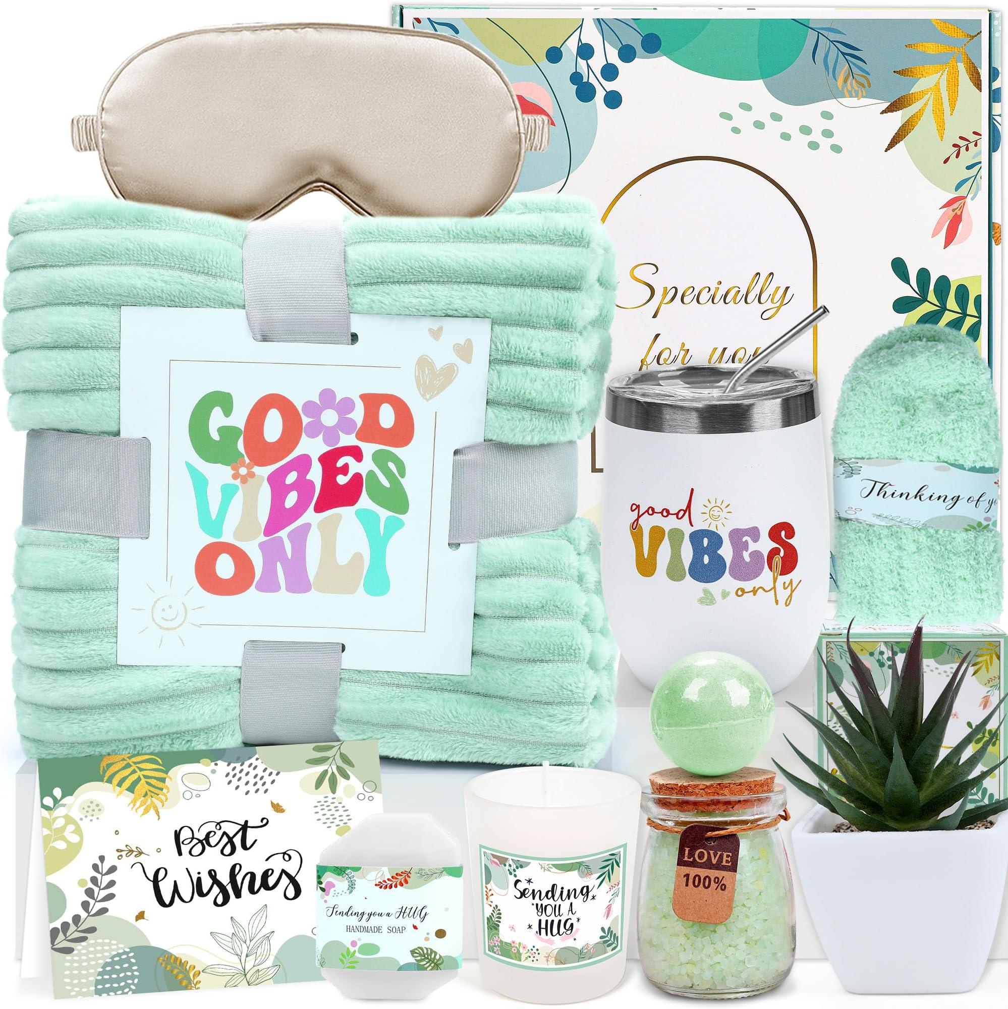 Amazon.com : Get Well Soon Gifts for Women - 11 Pcs Basket for Sick ...