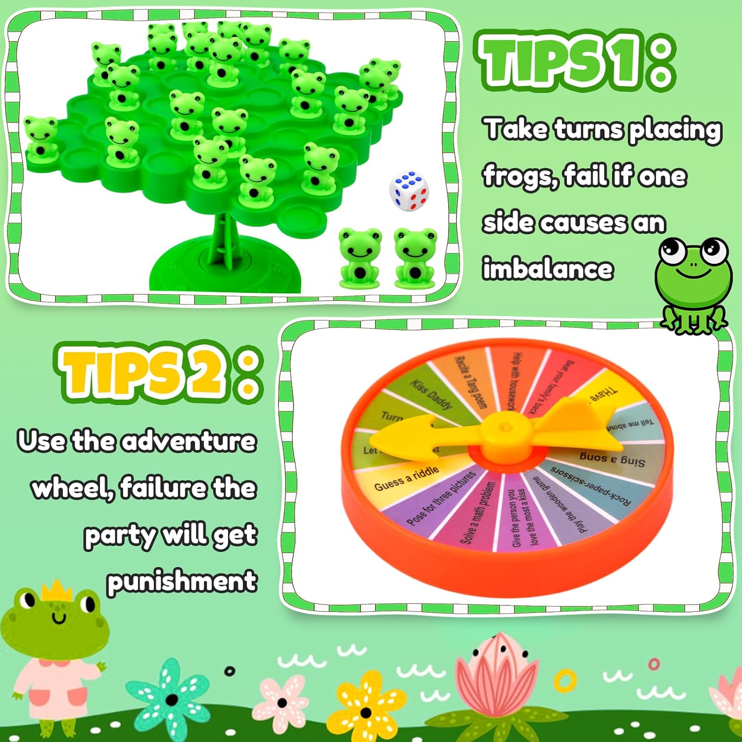 Vibbang Frog Balance Game, Balance Tree Toy Game, Multiplayer Desktop ...
