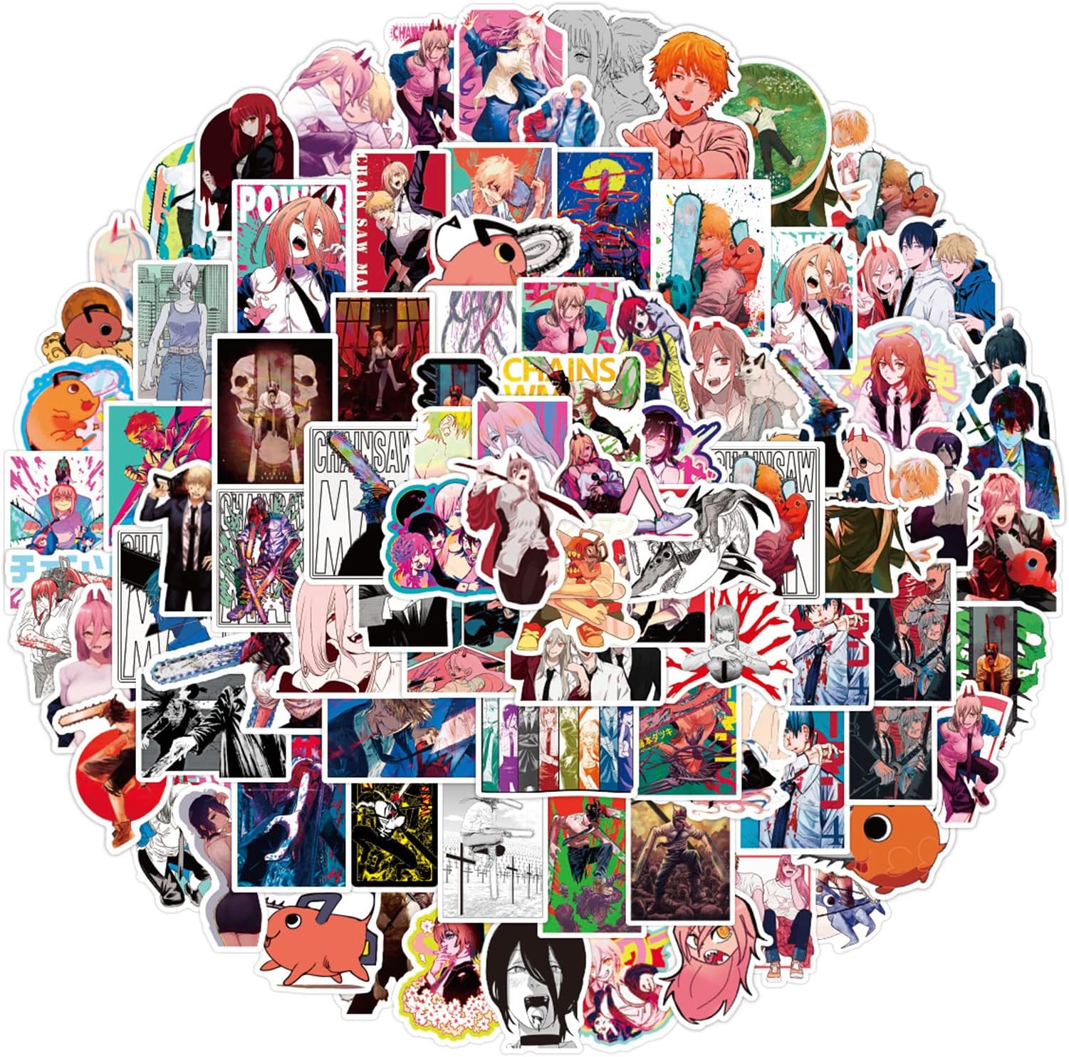 Amazon.com: MYJYXiXi 98pcs Fushiguro Toji Stickers Japanese Anime Black ...