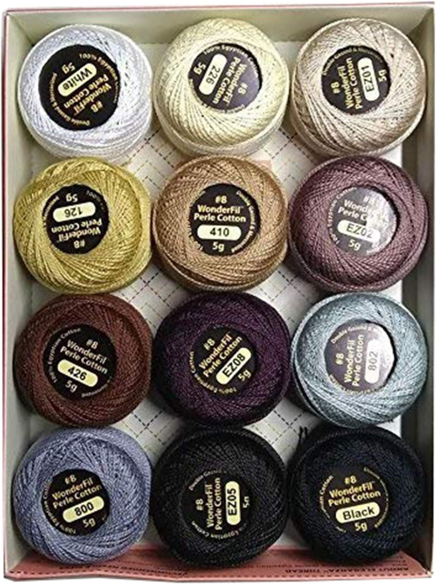 Amazon.com: Valdani Perle Cotton Size 8 Embroidery Thread Fan Favorite ...
