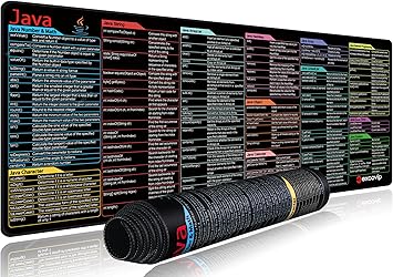 excovip Java Commands Mouse Pad XL - Unique Desk Mouse Mat with Built ...