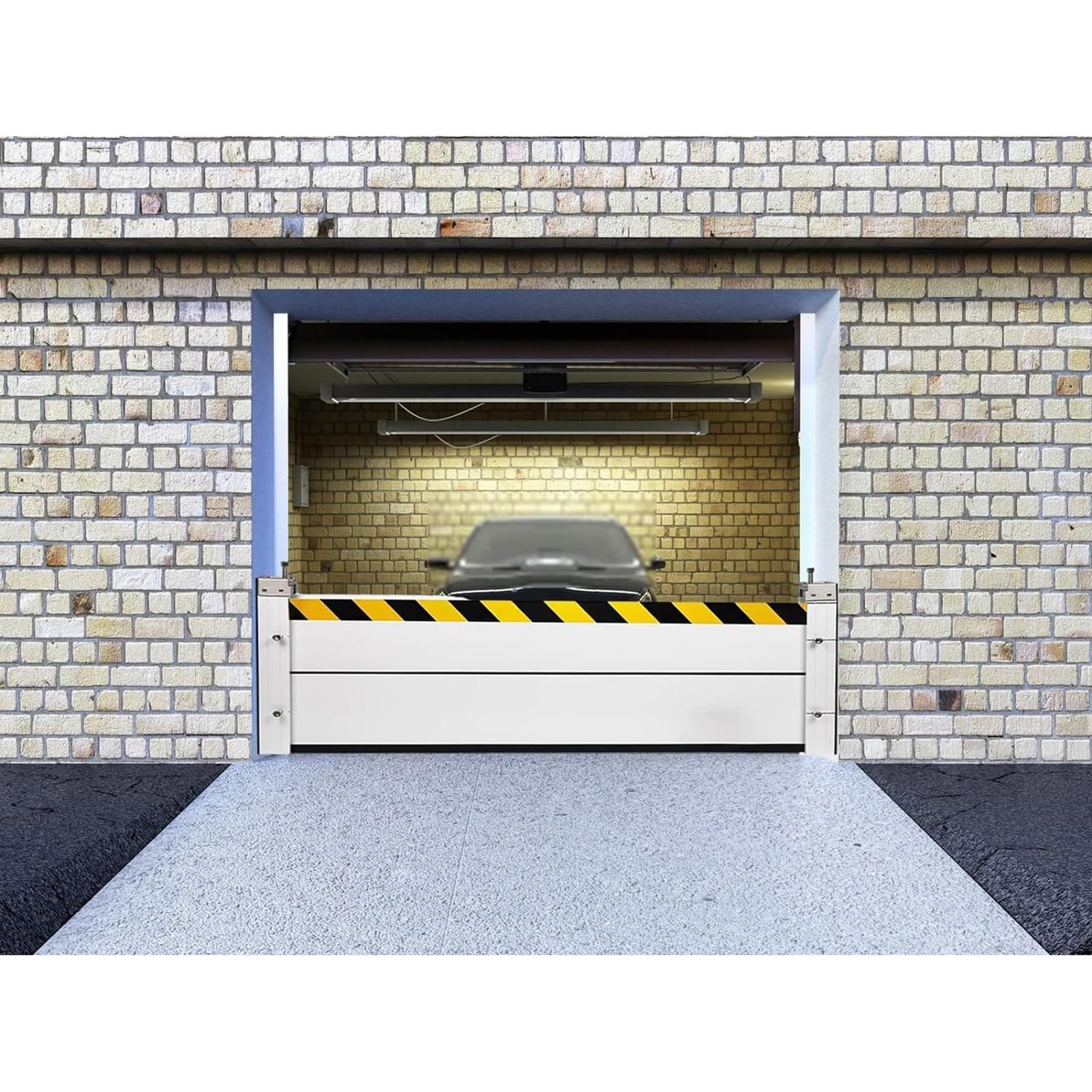 Garage Door Small Basement Heavy Duty Flood Water Barrier 16 Inch