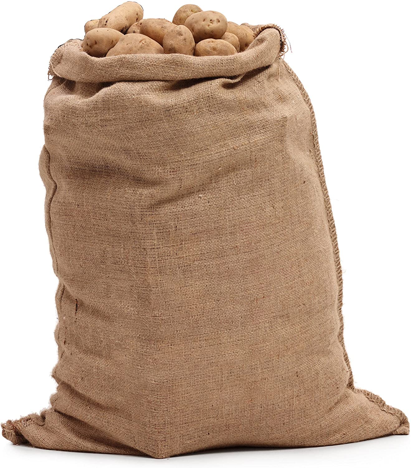 5 PC PACK JUTE GUNNY BAGS 50 KG CAPACITY For Packing Food Grains