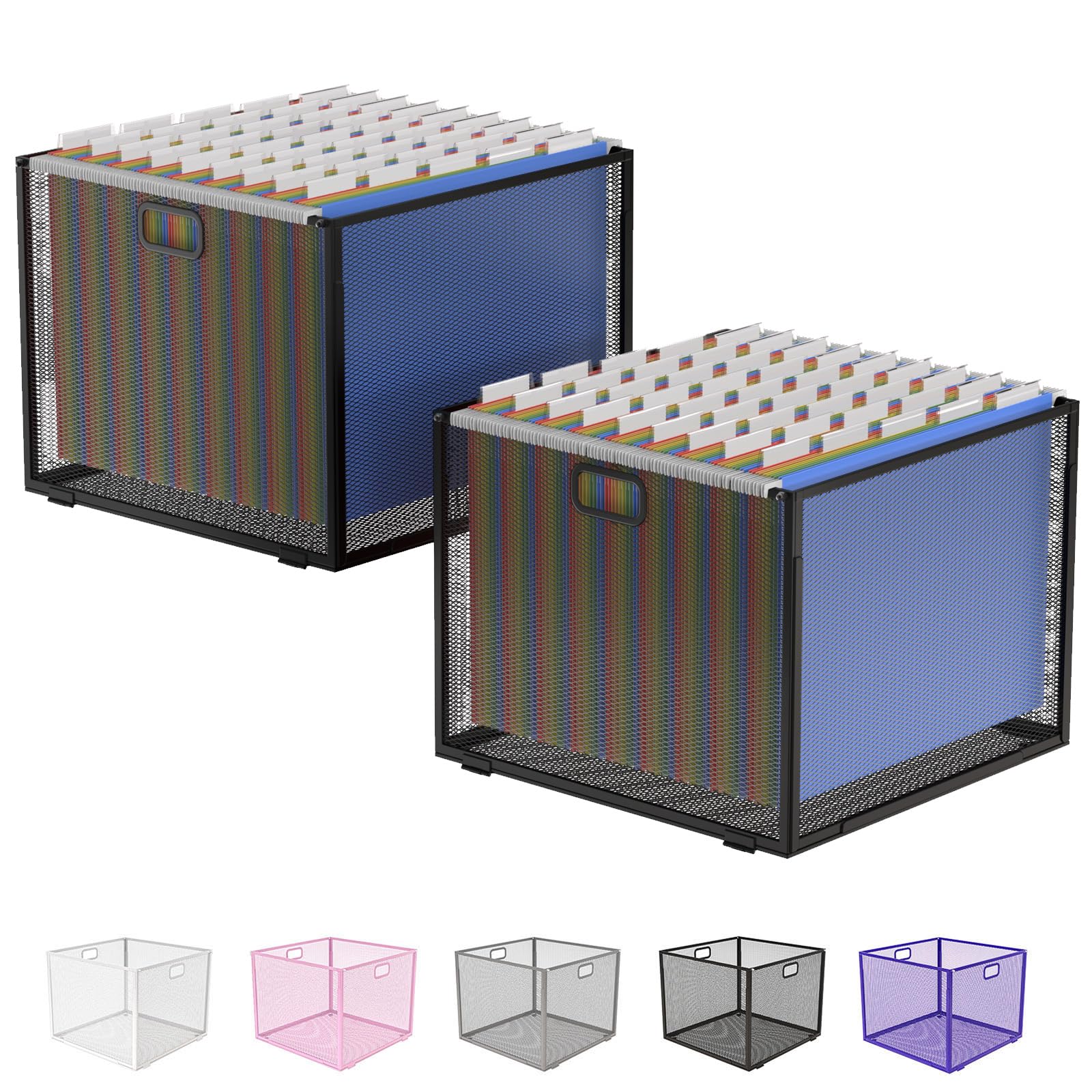 Snapklik.com : Oterri Hanging File Organizer, Metal File Organizer ...