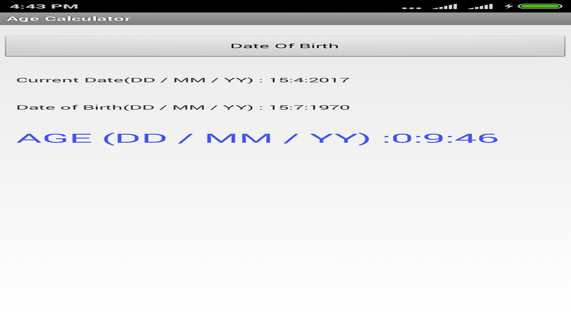 Age Calculator - App on Amazon Appstore