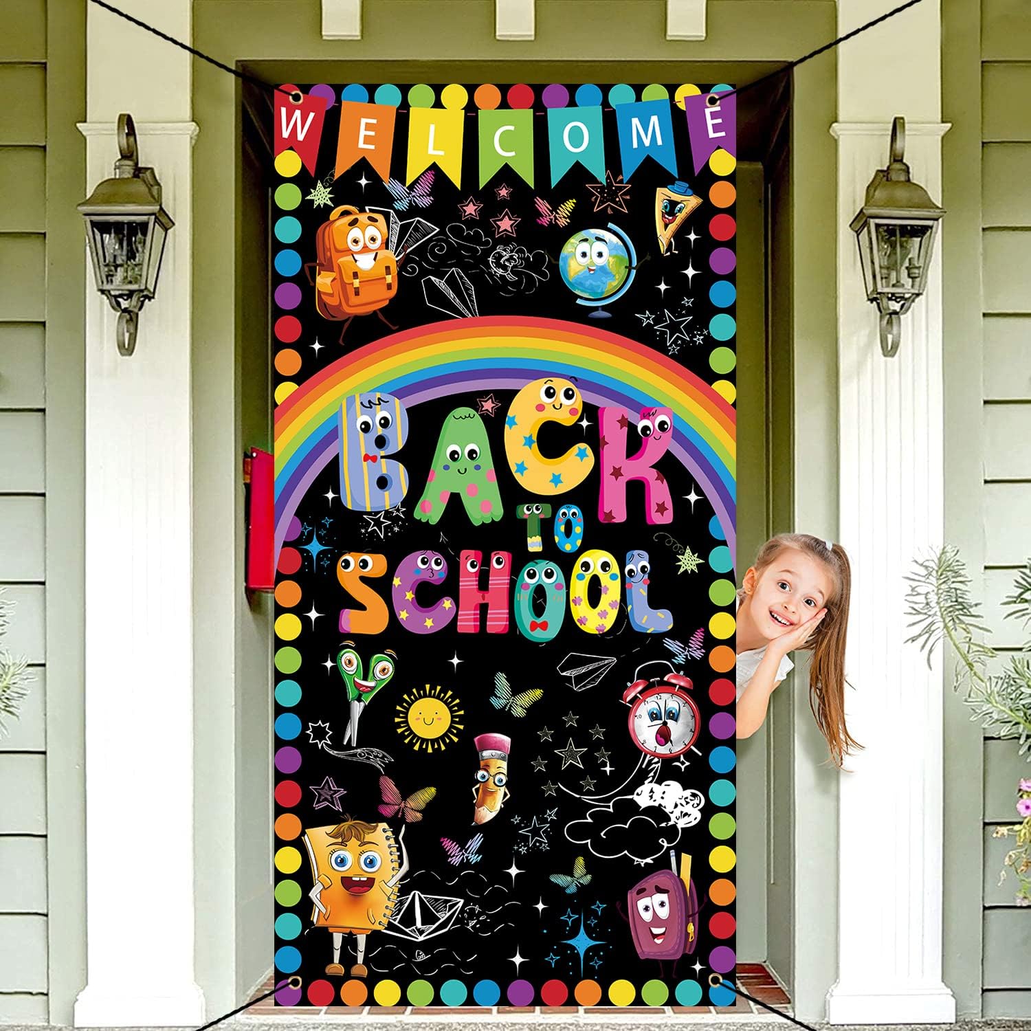 Amazon.com: 3x6ft Welcome Back to School Door Banner Backdorp Classroom ...