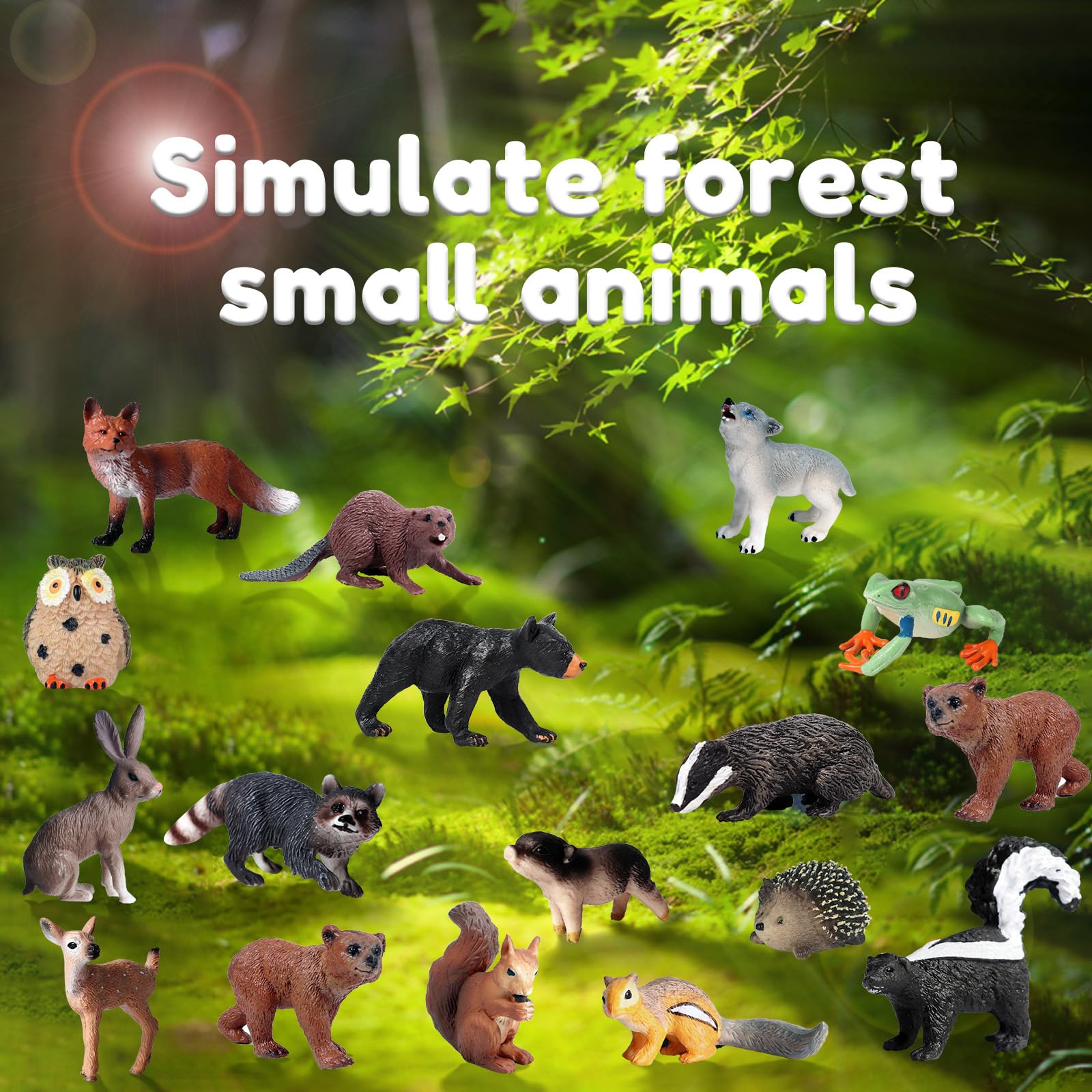 Mini Animales Del Bosque Para Manualidades