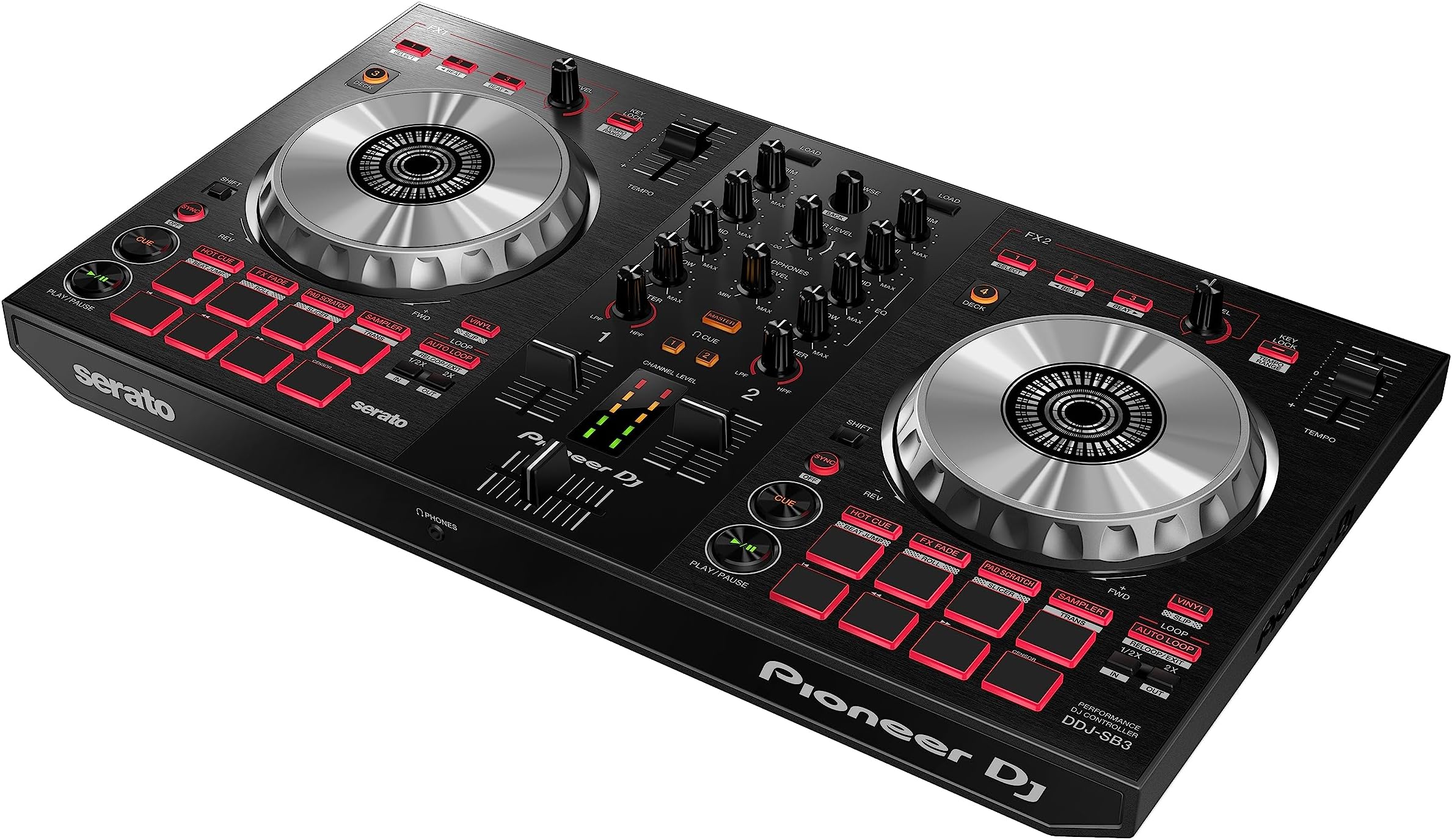 PIONEER DJ DDJ-SB3 2-channel DJ controller for Serato DJ Lite : Amazon ...