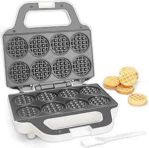 Amazon.com: SugarWhisk Mini Waffle Maker Machine, Tiny Waffle Bites ...