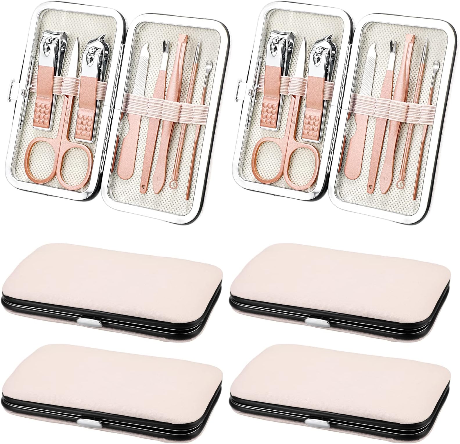 Amazon.com : Therwen 24 Sets Father's Day Gift Manicure Set Nail ...