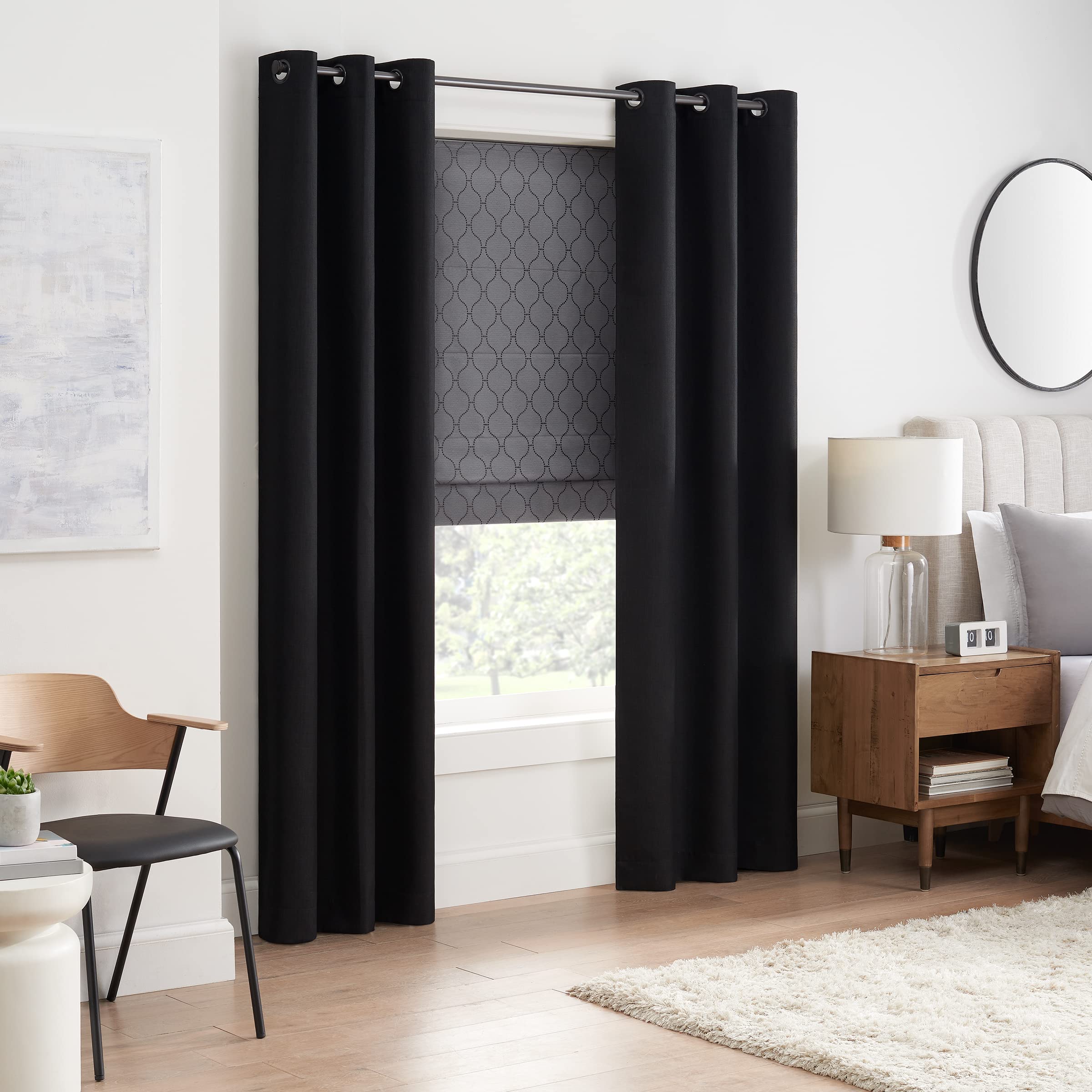 Snapklik.com : ECLIPSE Darien Insulating Blackout Cordless Lined Window ...