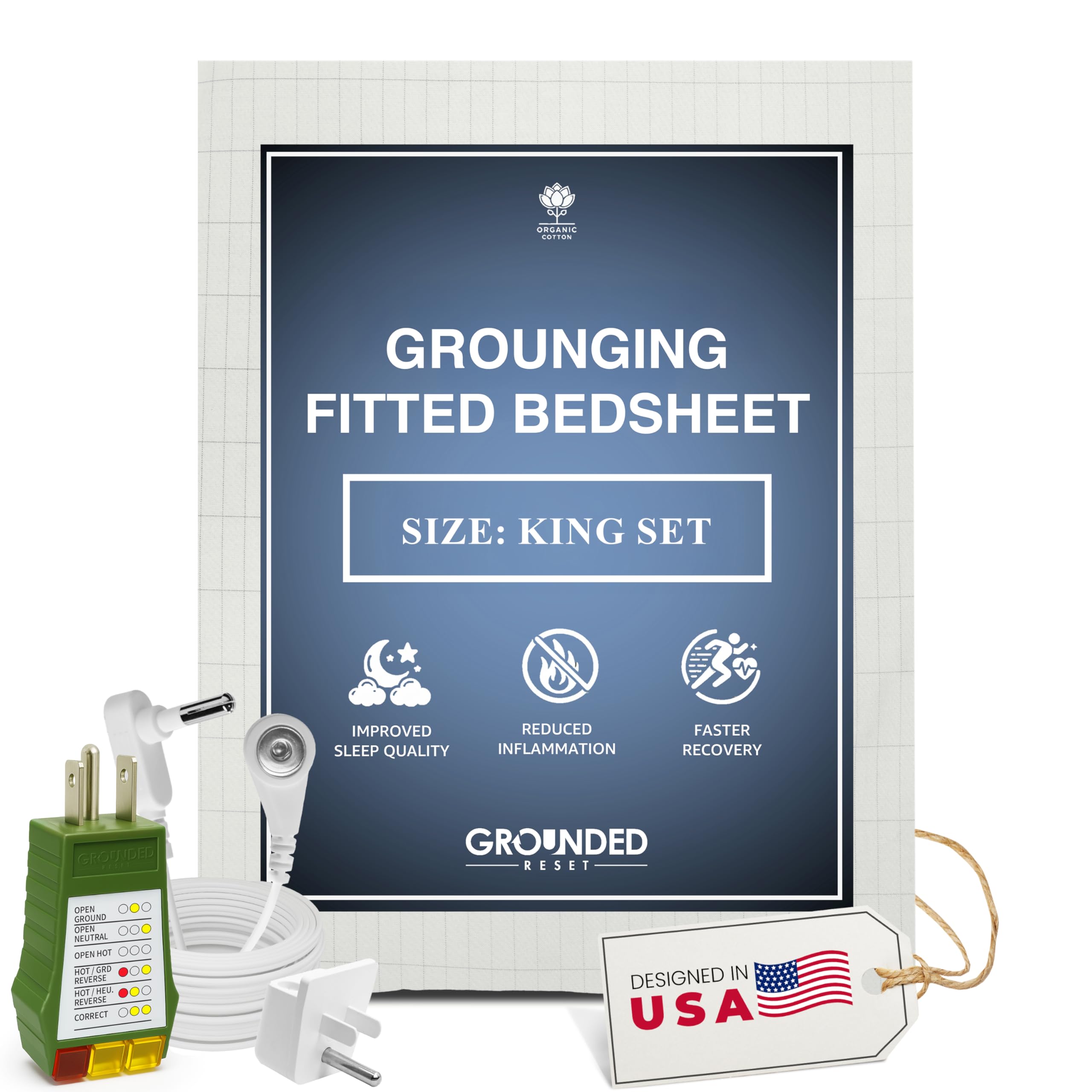 Grounding Bed Sheet For Sleep Luxury Tourmaline Grounding Sheets ...