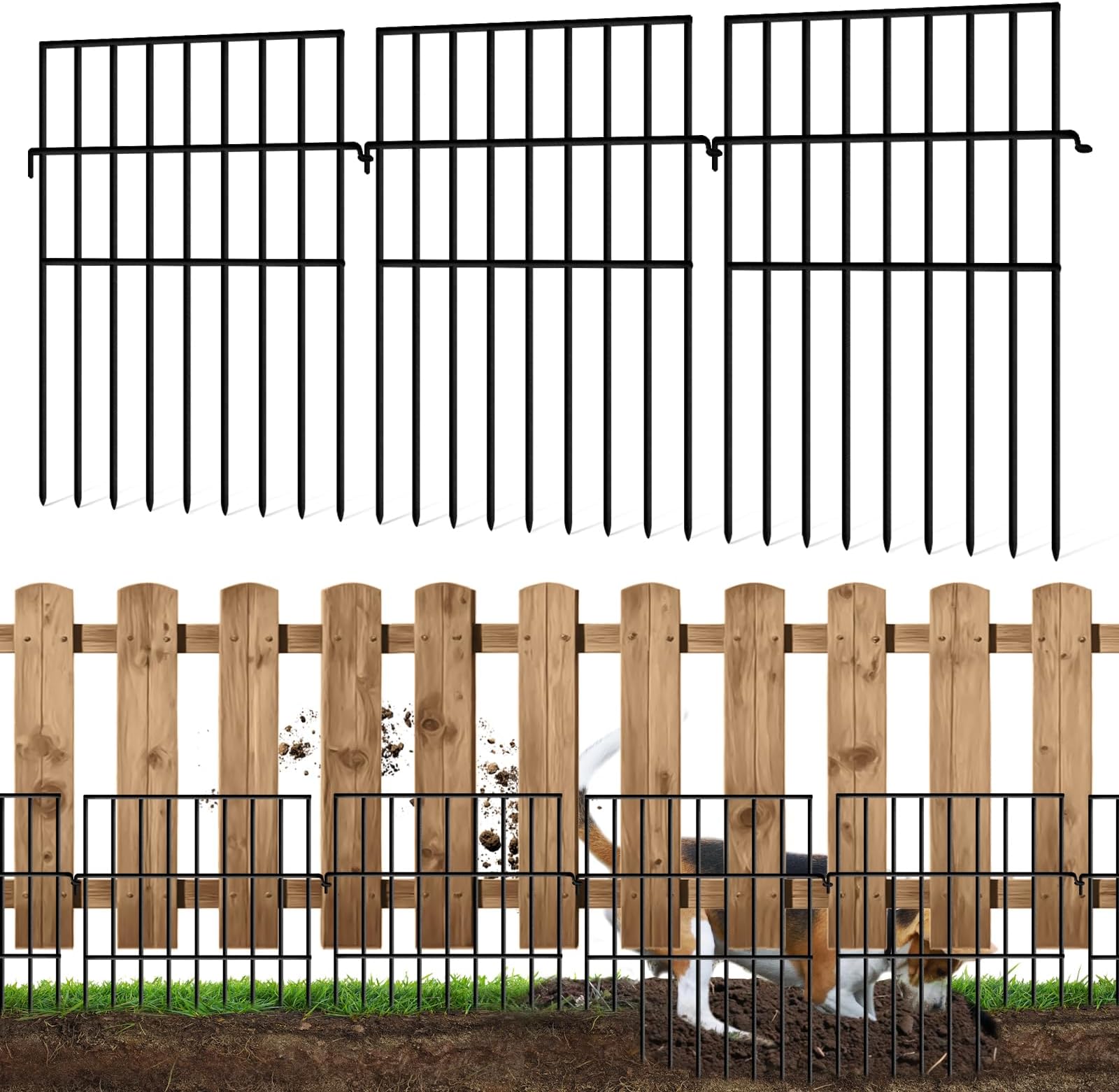 Amazon.com : ZXMOTO 24 Pack Small/Medium Animal Barrier Fence for Dogs ...